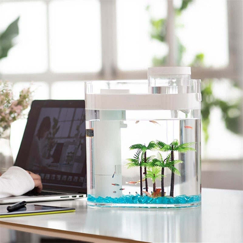 Xiaomi Geometry Control AI Fish Tank 15L ตู้ปลาอัจฉริยะ ให้อาหาร ...