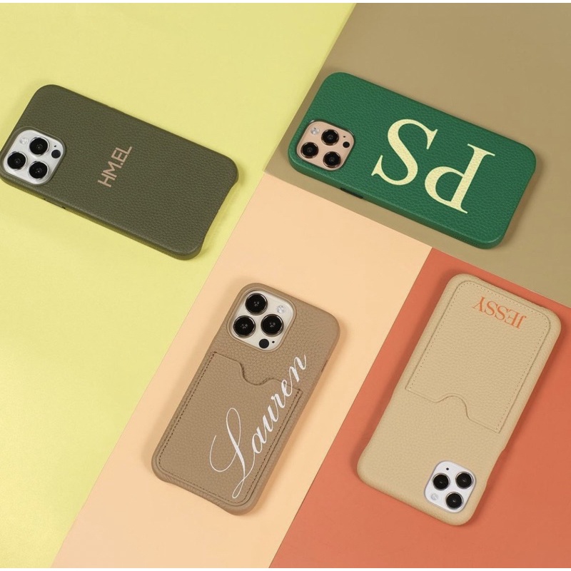 เคสโทรศัพท์หนังแท้ สลักชื่อฟรี - Jade Classic Phone Case for 12 PRO MAX ...