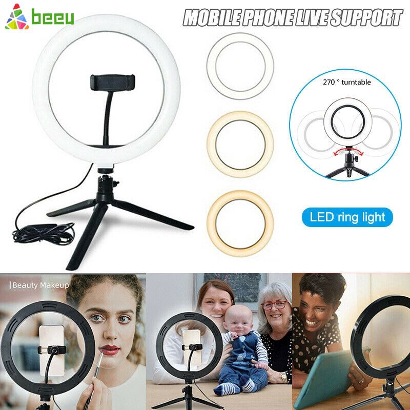 【COD】 6'' LED Folding One Body Ring Light Tricolor Fill Light For ...