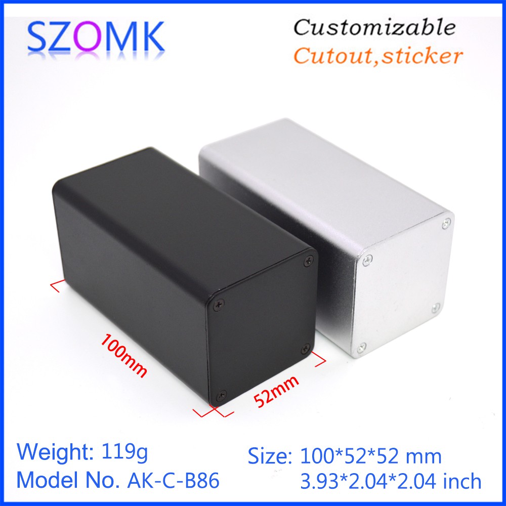☎ ㍿1 piece, 52*52*100mm szomk aluminum extruded amplifier enclosure ...