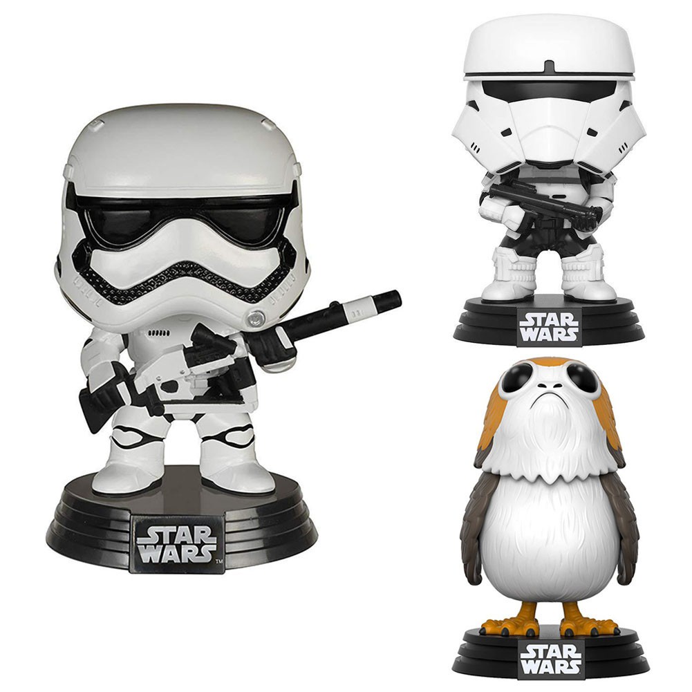 Funko Pop Star Wars Chewbacca Porg First Order Stormtrooper Vinyl ...