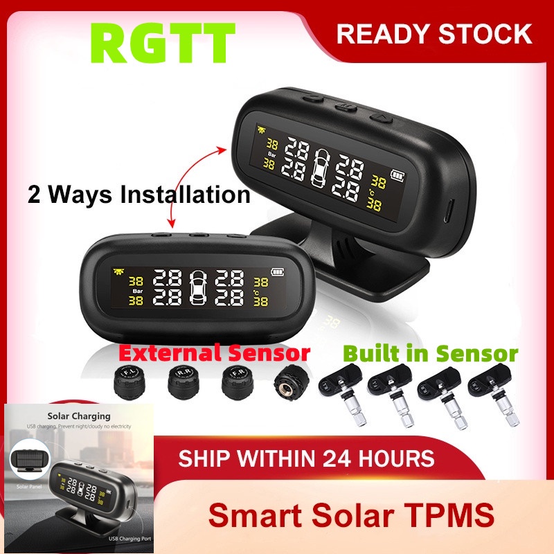 Rgtt เซนเซอร์ตรวจสอบความดันลมยางรถยนต์ TPMS USB TMPS เพื่อความปลอดภัย ...