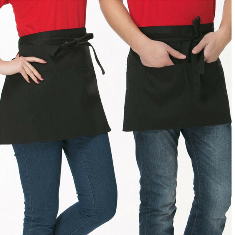 Apron Bar Waitress Half-Waist Kitchen Short Cleaning-Skirt C - 2pr6xaa ...
