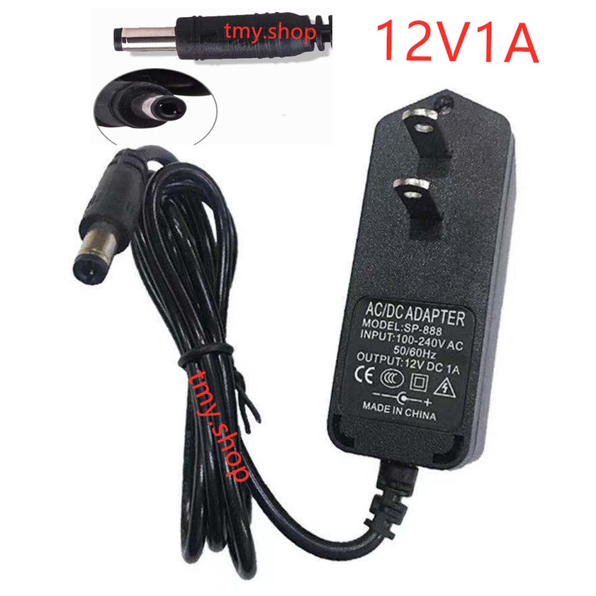 Adapter Converter 12V 1A Power Supply EU/US Plug DC 5.5mm X 2.1mm For ...