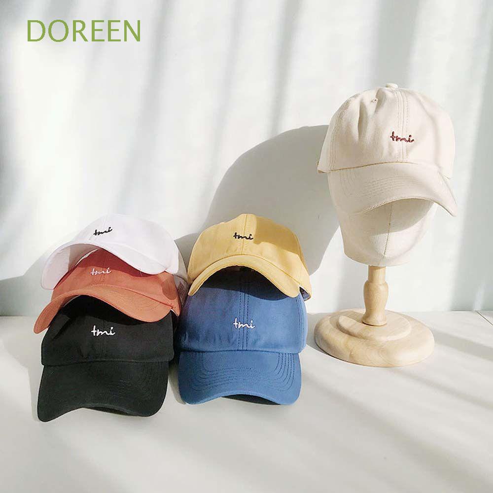 DOREEN Adjustable Women Baseball Cap Trendy Sun Hat Sport Cap Embroidery Couple Solid Color Male ...