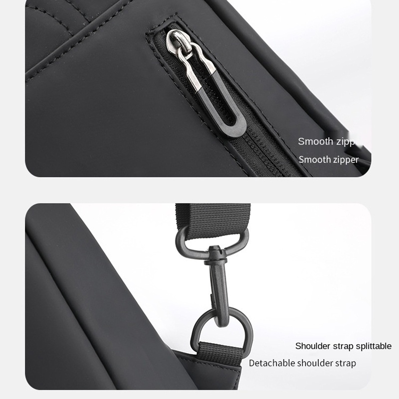 CS New Men Crossbody Bag Waterproof Chest Bags Short Trip Sling Bags ...