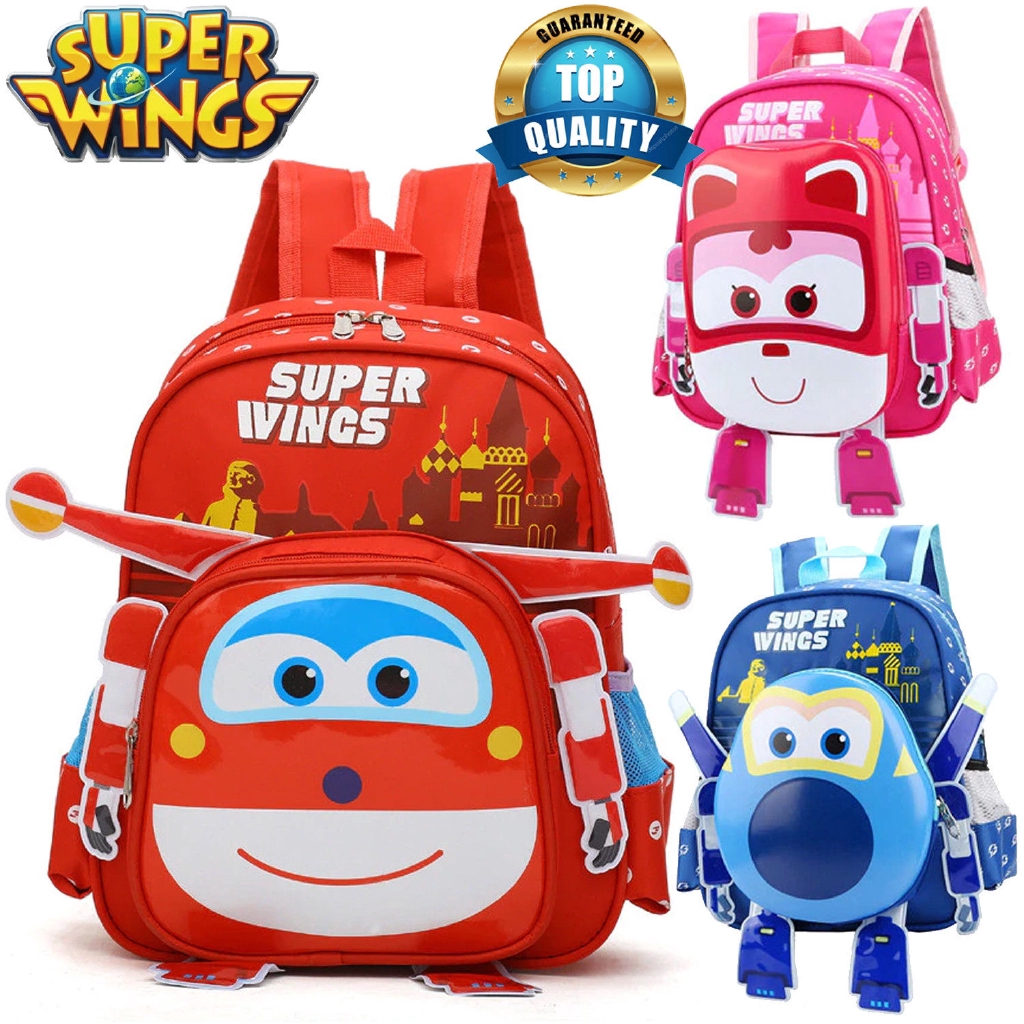 Unisex Super Wings Cute 3d Hard Cover Super Backpack | Shopee Thailand