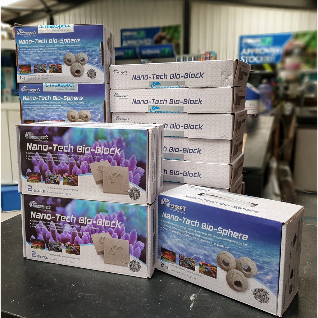 Maxspect Nano-Tech BIO-BLOCK ที่อยู่อาศัยของแบคทีเรียในระบบตู้ปลา บ่อ ...