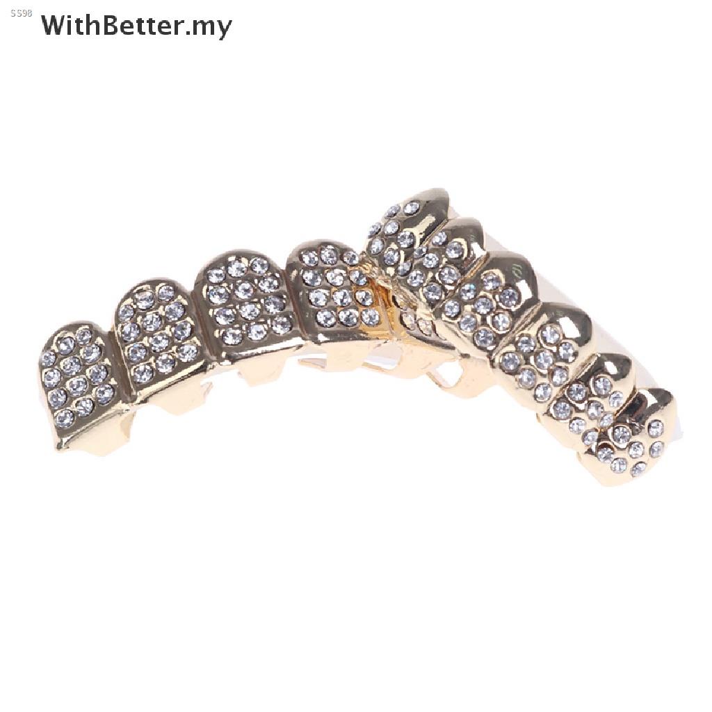 【Sell well】☁♣【WithBetter】 6 Teeth Grillz Hip Hop Joker Diamond Top ...