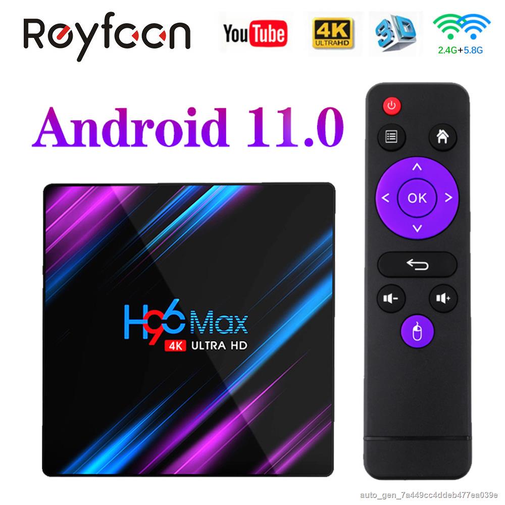 H96 Max Smart Tv Box Android 11 Rk3318 4gb 64gb Usb3.0 1080p H.265 ...