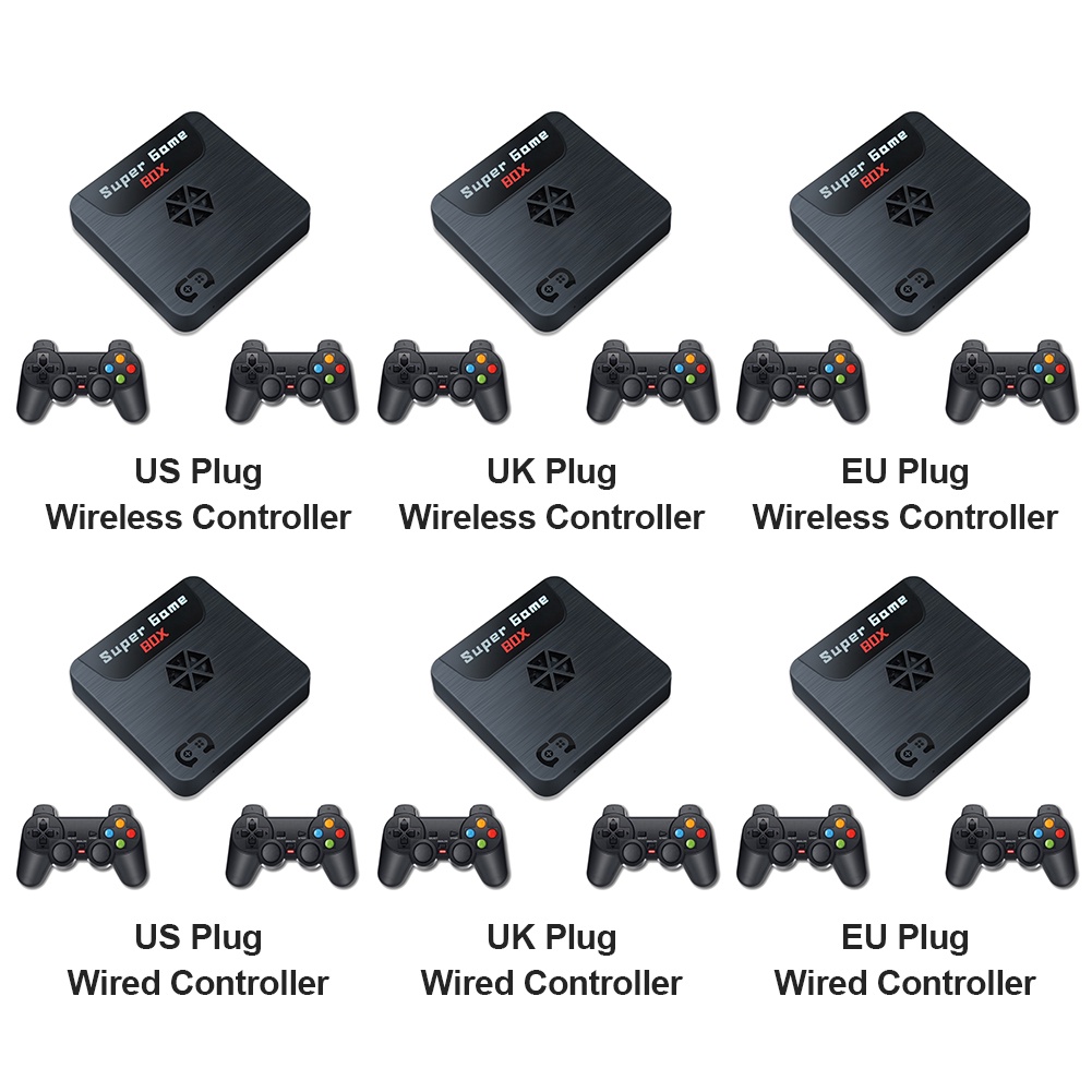 Mini Retro Console Wireless Controller Dual Players 3D HD Retro TV Video 9000 Games 2.4G Game ...
