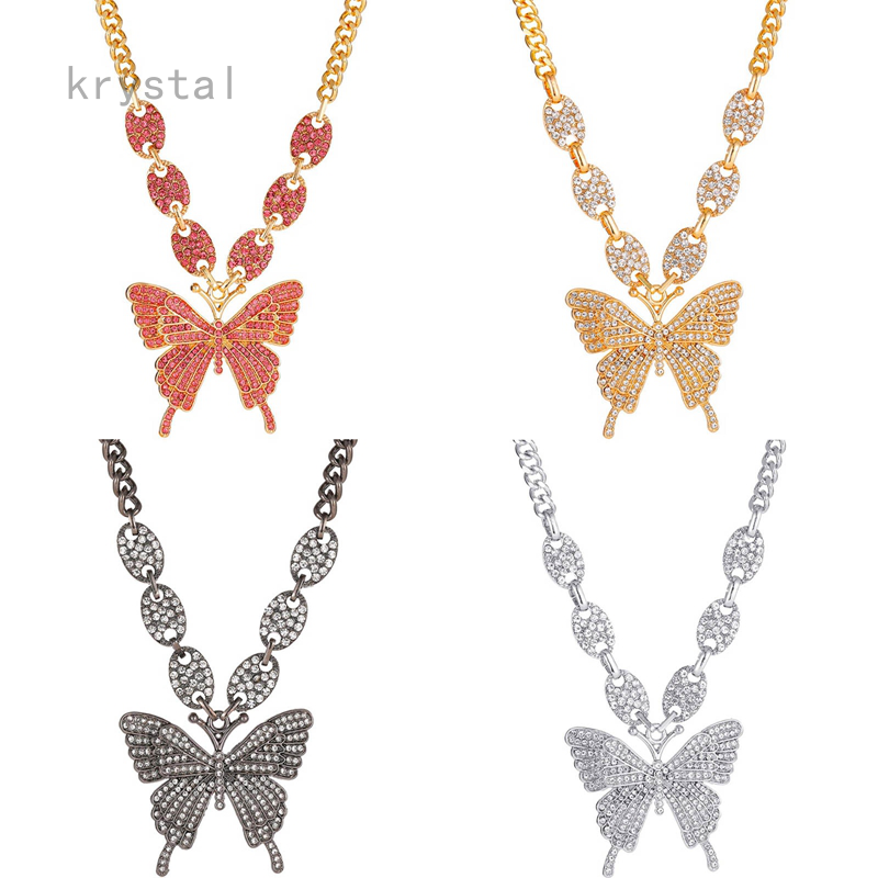 สร้อยคอโชกเกอร์ประดับจี้รูปผีเสื้อเครื่องประดับแฟชั่นสตรี - krystal.th ...