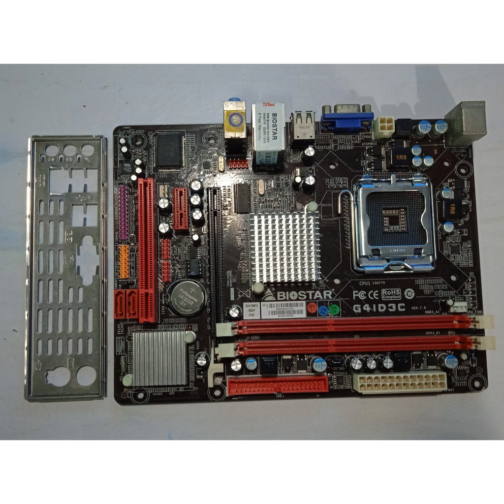 เมนบอร์ด Biostar G41D3C บอร์ดมือสอง | Shopee Thailand