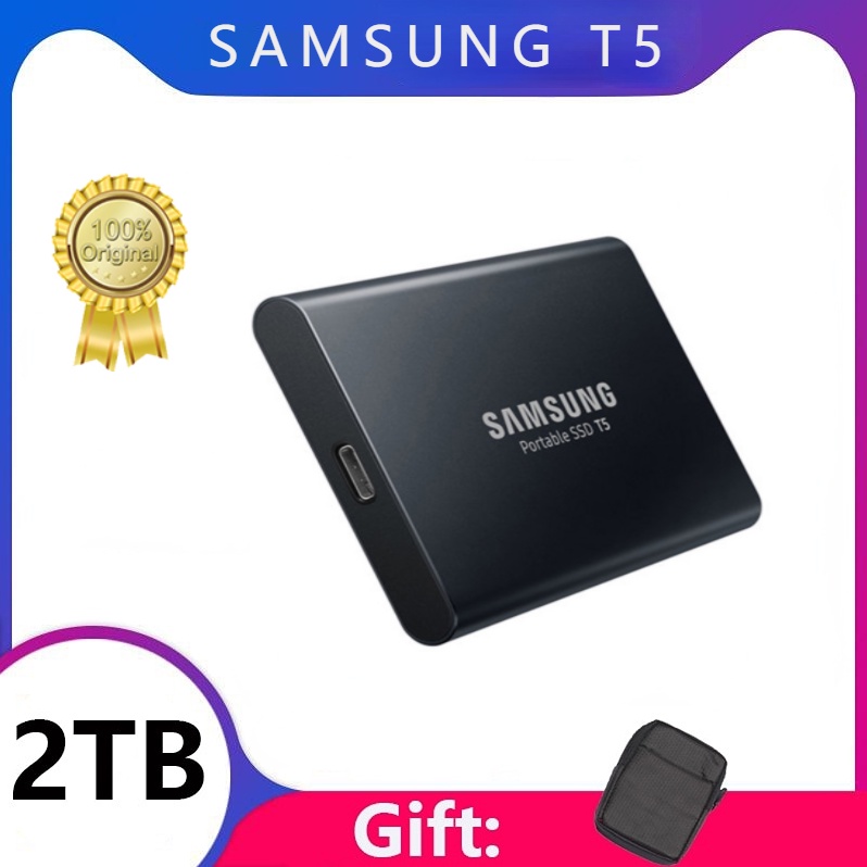 SAMSUNG T5 SSD HDD 250GB 500GB 1TB Portable Top Original External HD Drive USB 3.1 for Des ...