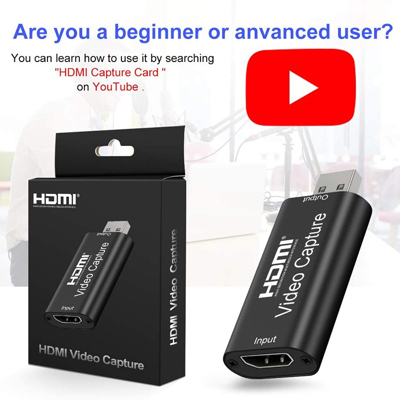 กล่องบันทึกวิดีโอดิจิตอล HD Video Capture Card USB 2.0 AudioVideo ...