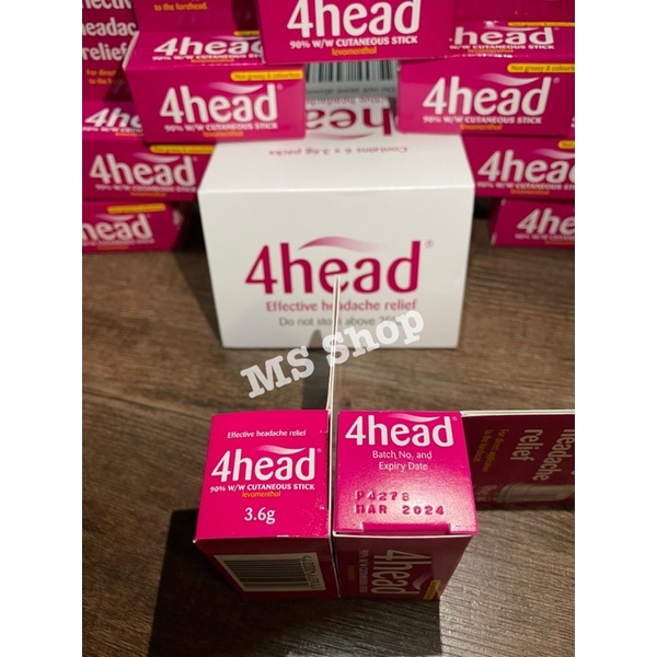 ส่งด่วน/ส่งฟรี????4head บาล์มบรรเทาอาการปวดหัว ปวดไมเกรน เมารถ ????ส่ง ...