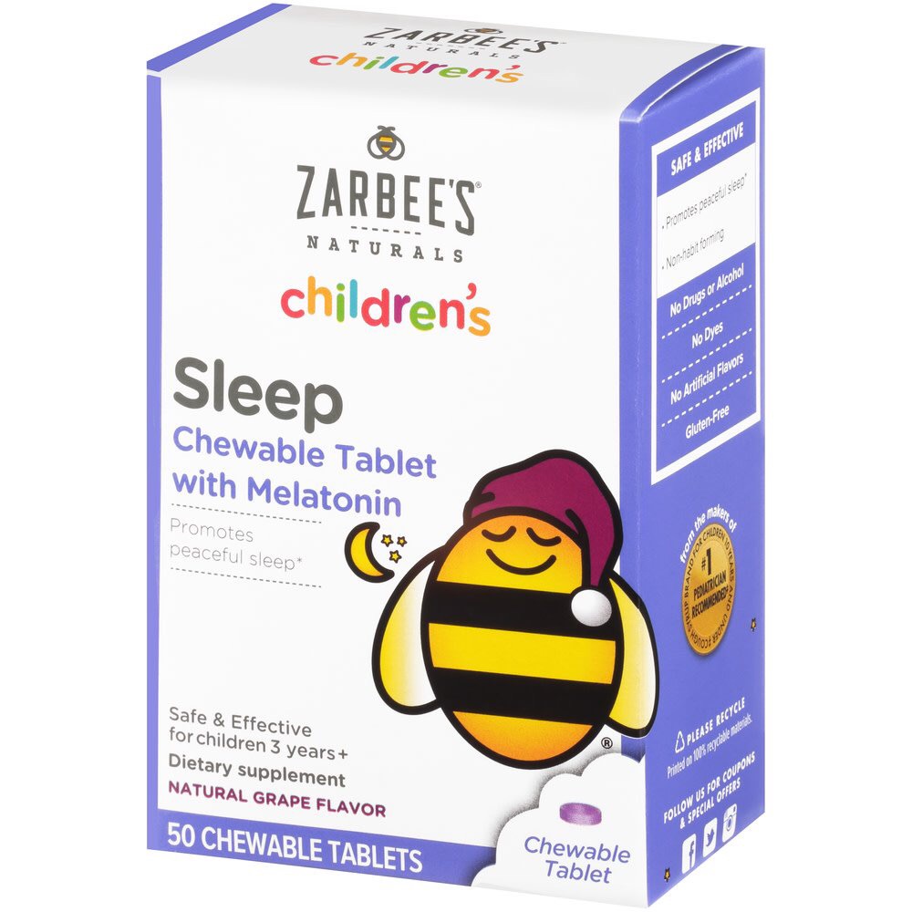 Zarbees Childrens Sleep สำหรับเด็กอายุ 3 ปีขึ้นไป ชนิด 30 เม็ด และ 50 ...