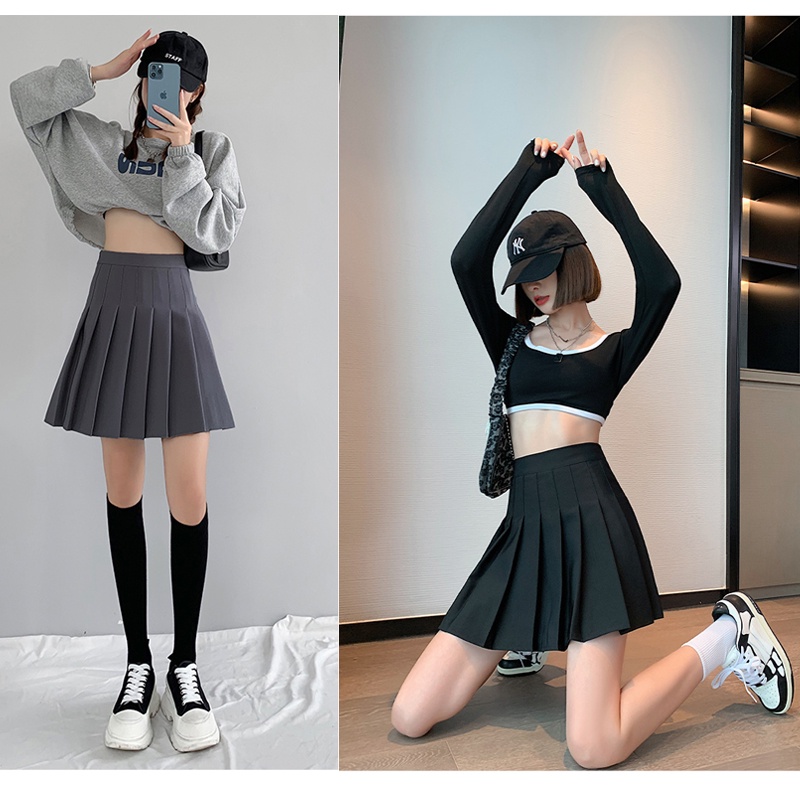 กระโปรงเทนนิส สีพื้น ผญ กระโปรงทรงเอ ชับใน กระโปรงสั้น กระโปรงสั้น กระโปรง กระโปรงเทนนิสเอวสูง ...