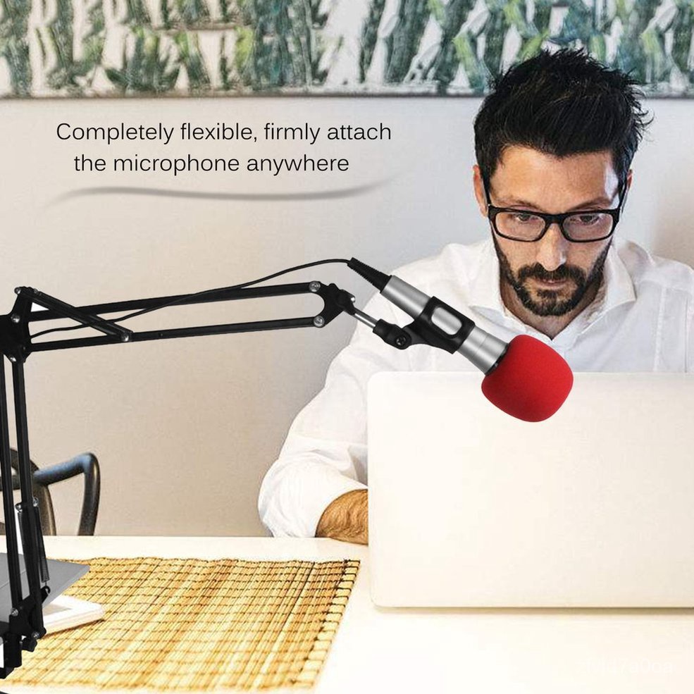 Mic Suspension Boom Table Clamp Microphone Arm Stand for Live Stream ...
