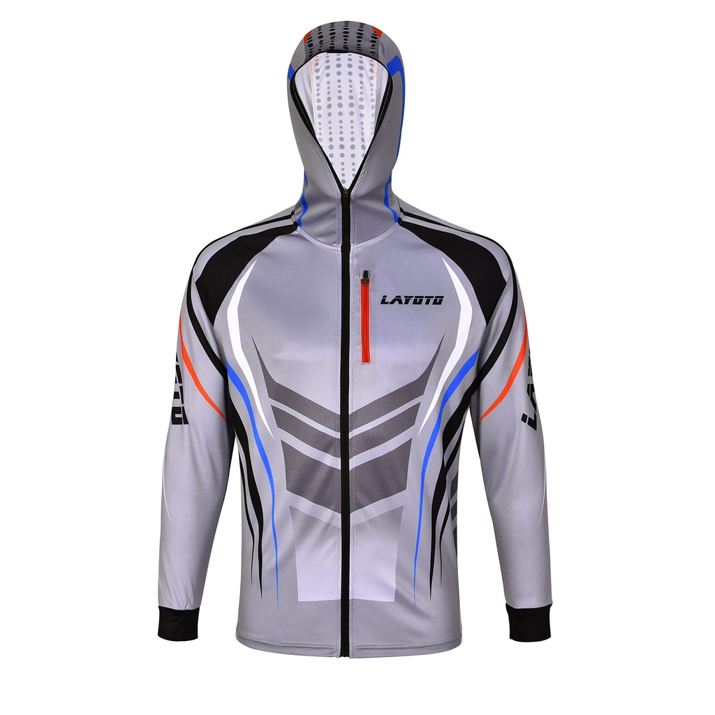 LAYOTO เสื้อผ้าตกปลาเสื้อผ้าแห้งเร็วผ้าไหมน้ำแข็งตกปลาแขนยาวชุดขี่ขี่ ...