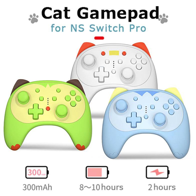 จอยเกมไร้สายCute Cat Gamepad For Nintendo Switch Pro NS Switch Lite ...