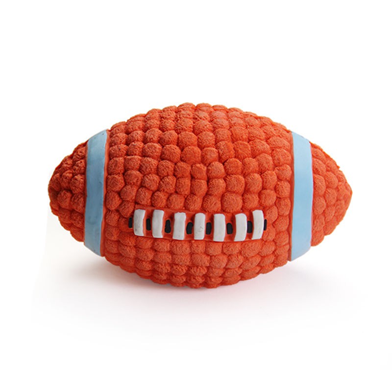 iST Sounding Dog Toy Latex Bouncy Ball Rugby Teddy Gold Fringe Sheep ...