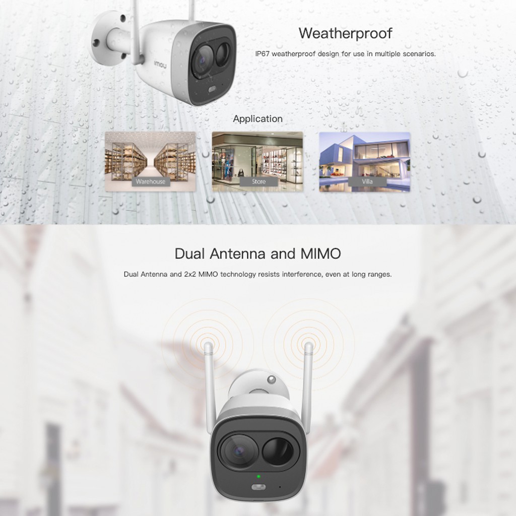 Imou กล้องวงจรปิด Bullet 1080P H.265 Active Deterrence Bullet Wifi ...