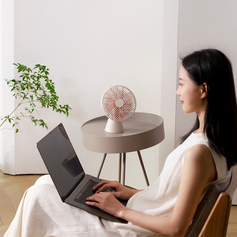 New Xiaomi Desktop Fan Rainforest Version Mini Rechargeable Long ...