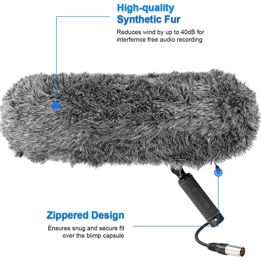 BOYA BY-WS1000 Microphone Blimp Windshield For Shotgun Microphones ของ ...