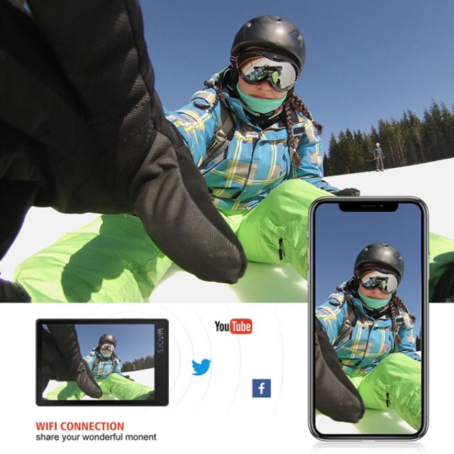 SJCAM SJ8 Pro 4K60fps Sports Camera Waterproof Anti-Shake Dual Touch ...