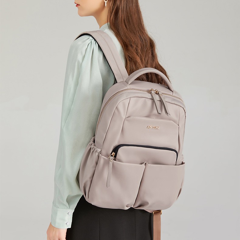 In Stock Backpack Women 14" Laptop Backpack Office Lady Commute Bag ...