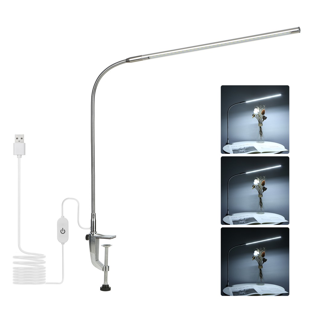 MINI LampDimmable USB Clion Desk Lam White Lighting Touching Control ...