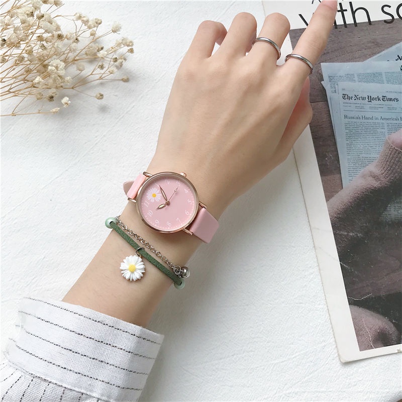 Daisy watch female student Korean style simple girlfriends a pair of ...