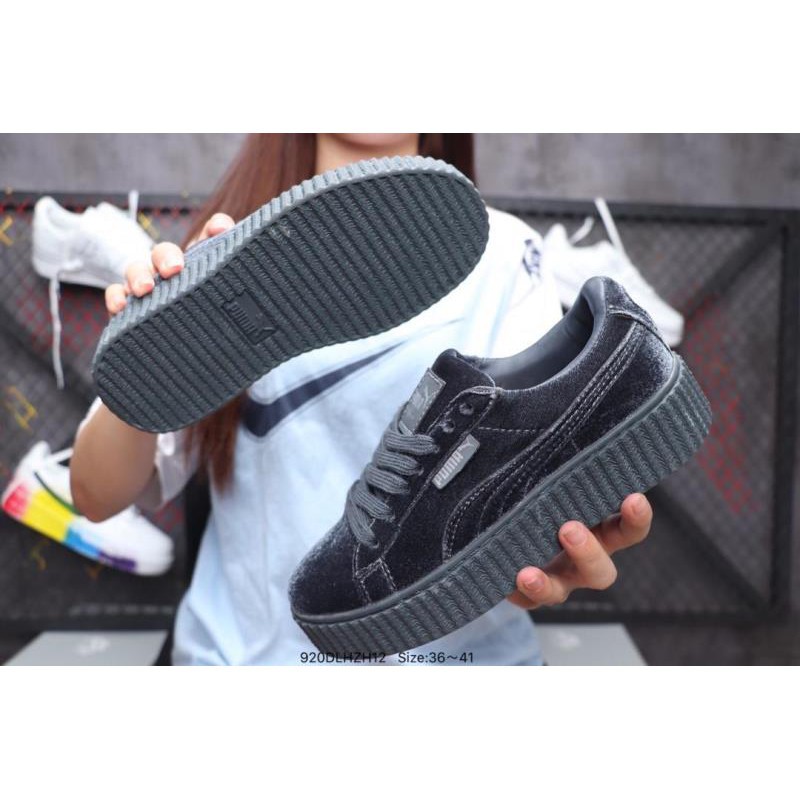 Puma Smash Platform L 2018 Rihanna รองเท้าผ้าใบลําลองขนาด:36-41 Id ...