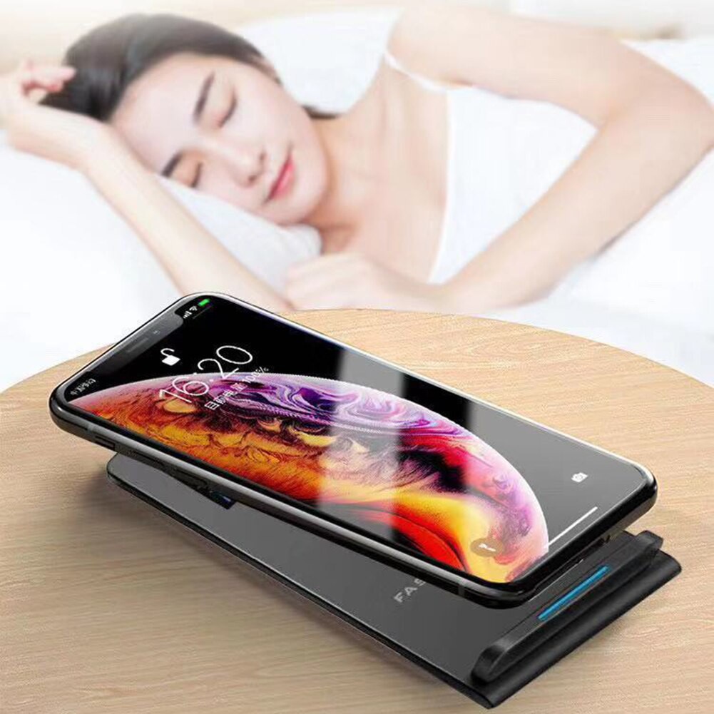 Electric Alarm Clock with Wireless Charging Pad Phone Charger for ...