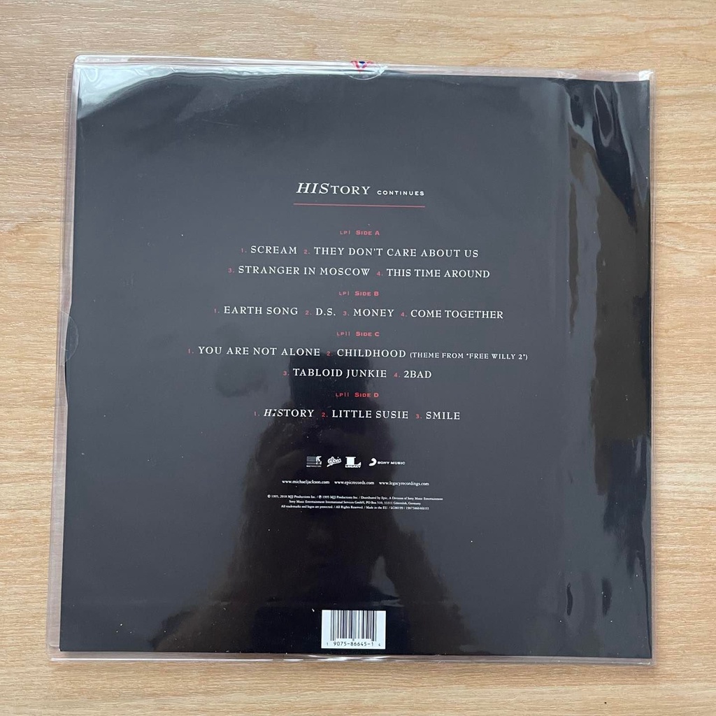 แผ่นเสียง Michael Jackson History Continues Picture Disc 2 x Vinyl LP Compilation แผ่นเสียงมือ ...