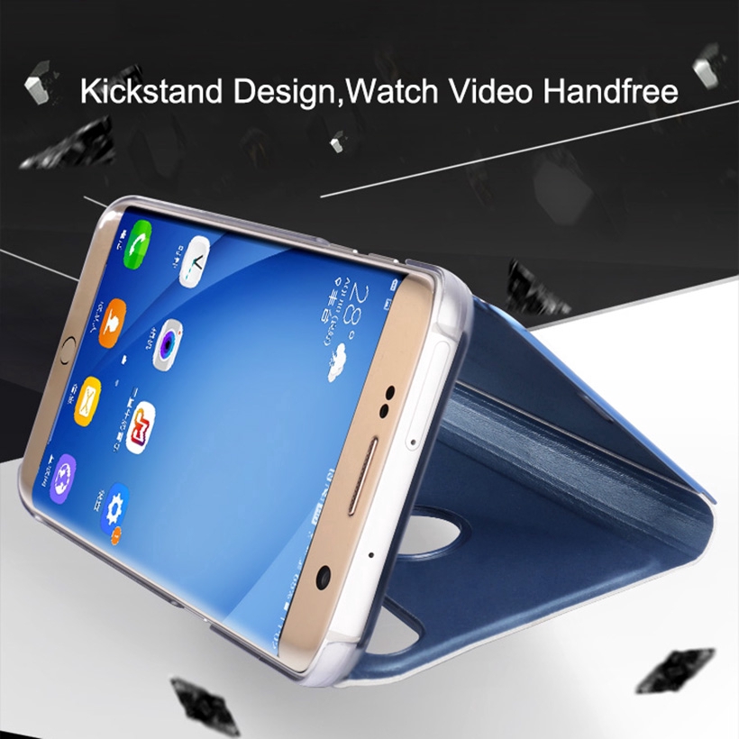 Smart Mirror Flip Phone Case For iPhone XS Max Case Clear View Cover ...