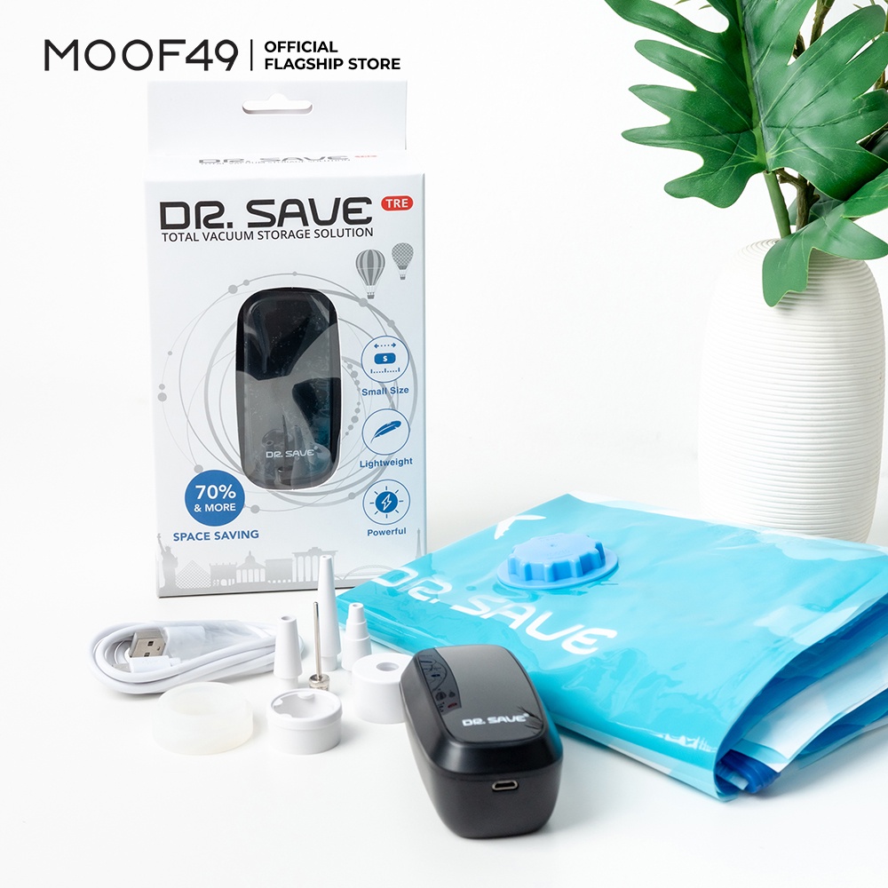 MOOF49 X DR. SAVE เครื่องดูดสุญญากาศ แบบพกพา รุ่น TRE Vacuum Pump ใช้งานกับถุงได้แบบ Universal ...