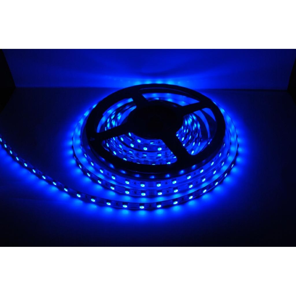 ไฟเส้น Led Strip 5050 12v Blue No Silicone แสงสีน้ำเงิน Shopee Thailand