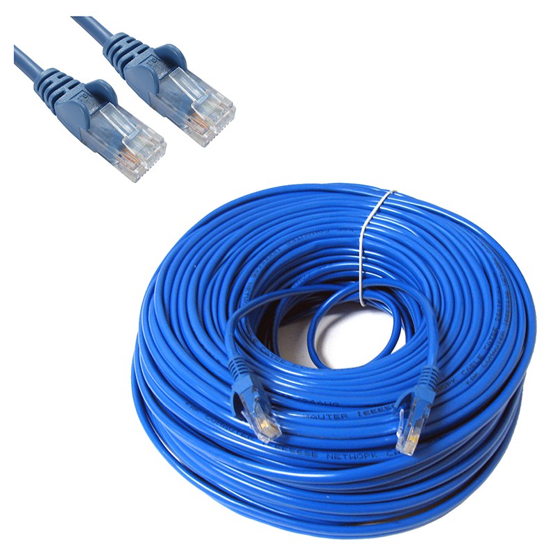 Rj45 Ethernet Cat 5 Lan Patch Lead - 30 M สีฟ้า 1ชิ้น - paudnef.th ...