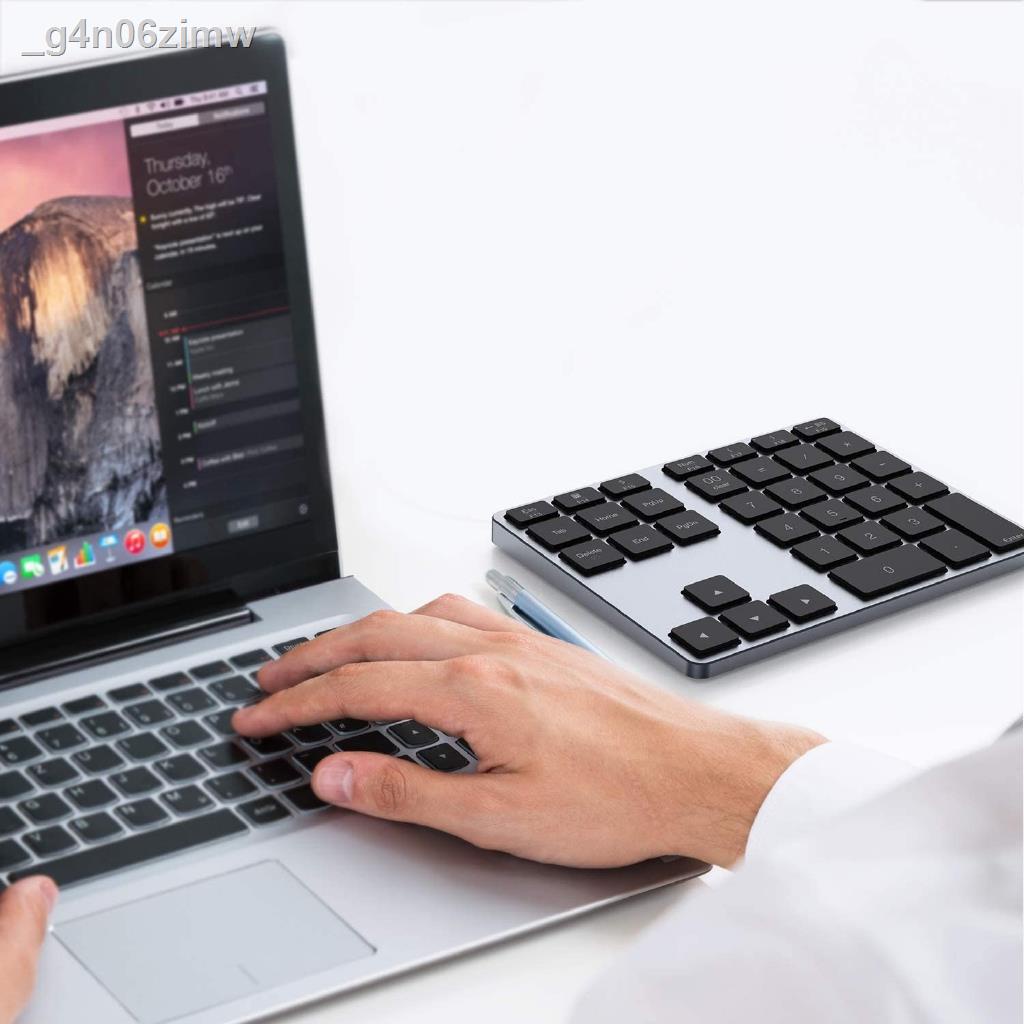 35 - Keys Aluminum Wireless Numeric Keypad Dual System Rechargeable ...