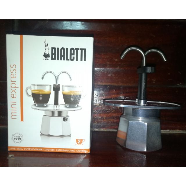 MOKA POT Bialetti Mini Express cafetera minibar 2 cup - srisawat.anu ...