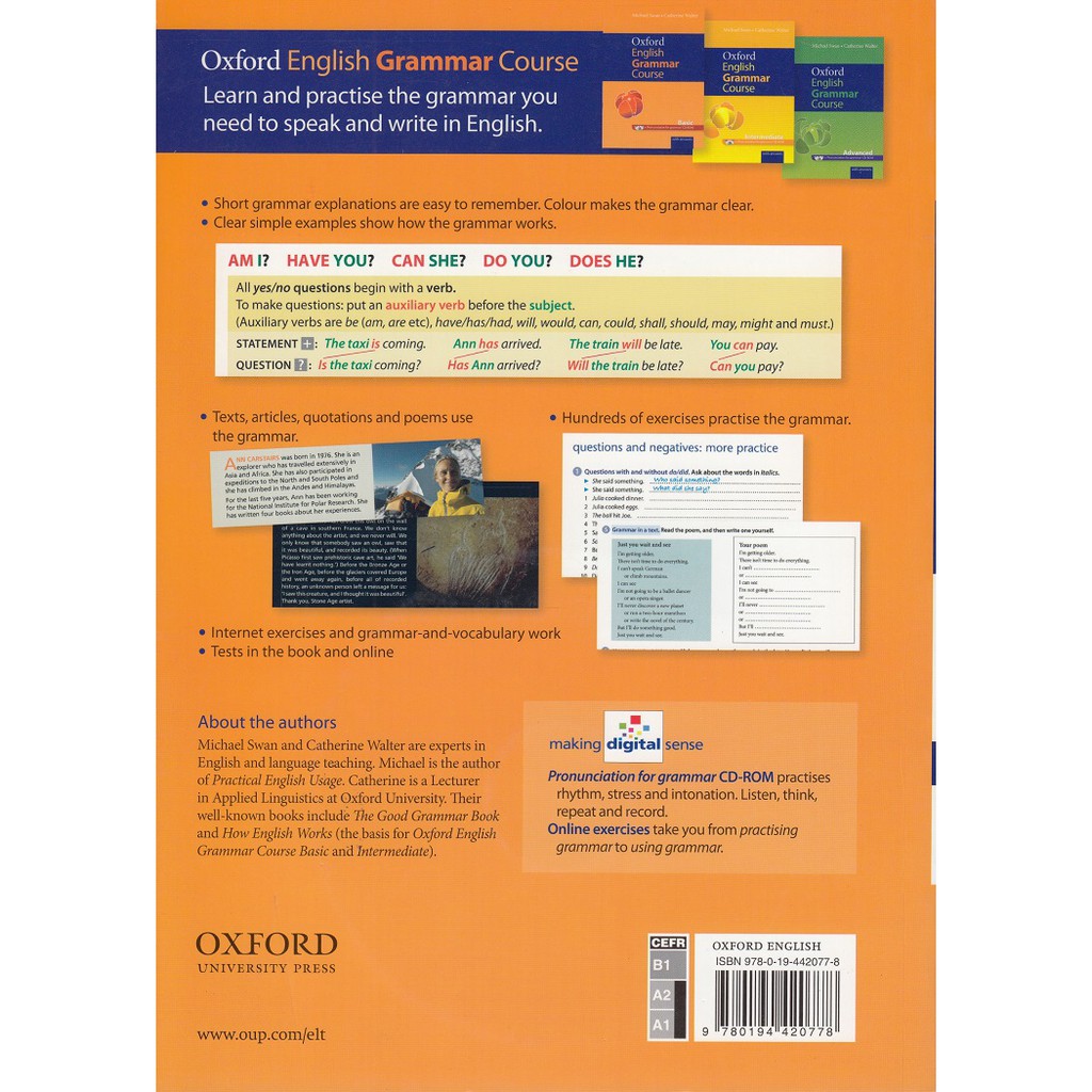 DKTODAY หนังสือ OXFORD ENG.GRAM.COURSE BASIC WITH ANS&CD-ROM PK **สภาพปานกลาง** - dktoday - ThaiPick