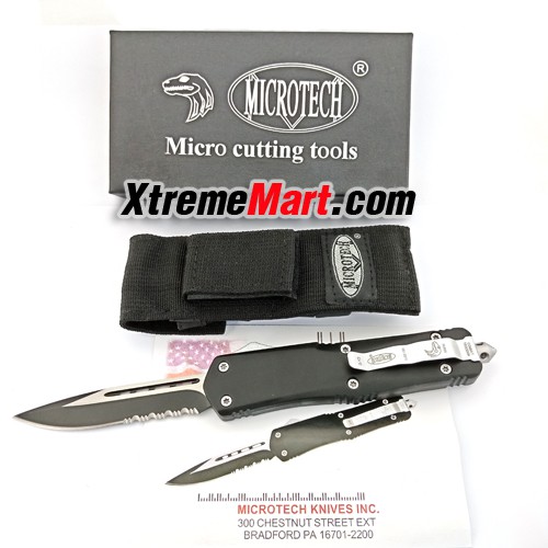 มีดสปริงตรง Microtech รุ่นใหญ่ ใบกึ่งหยัก Combat Troodon 00556 D/E ...