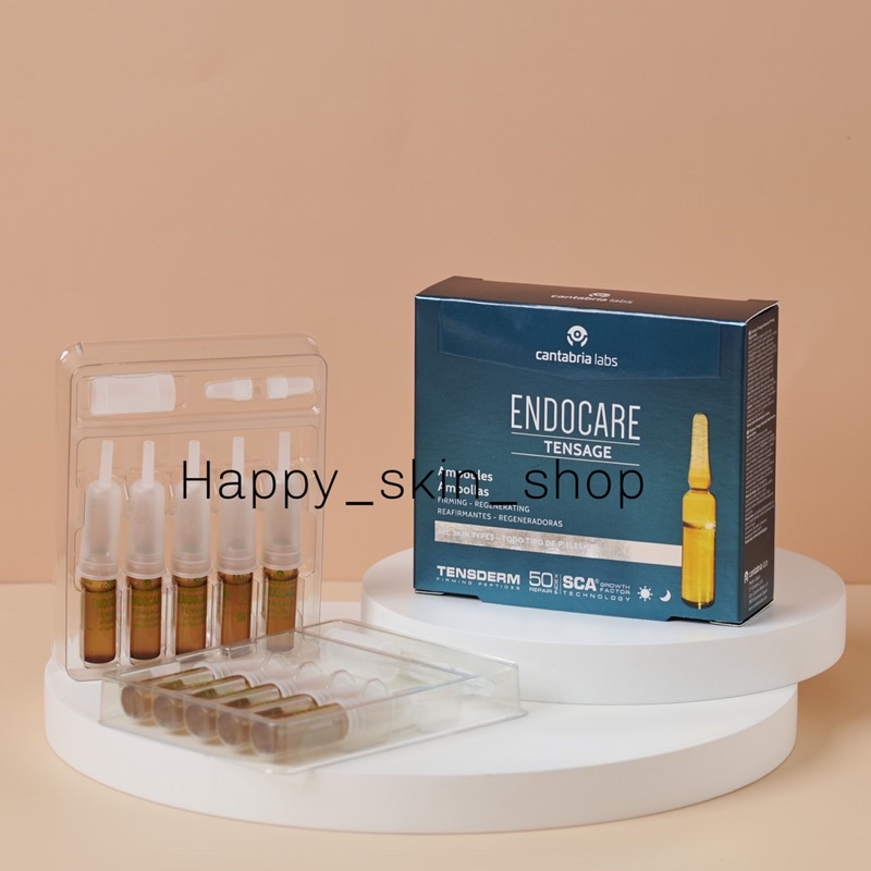 ส่งฟรีไม่ต้องใช้โค้ดแพคเกจใหม่ ️กล่องเขียว endocare tensage sca50 serum ...