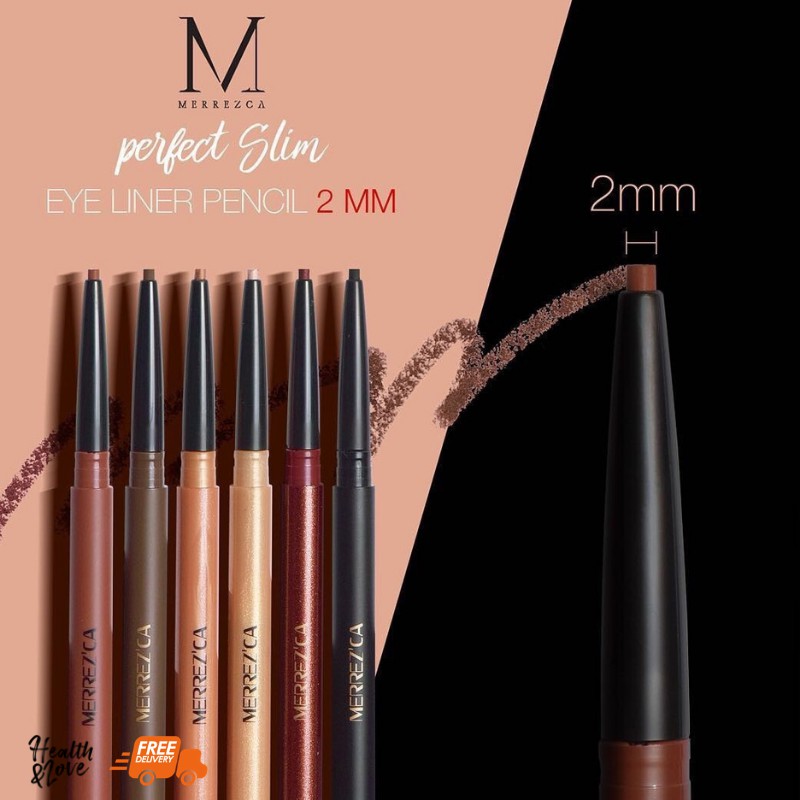 สอเขียนคิ้ว merrezca Merrezca perfect slim eyeliner pencil ดินสอไลเนอร์ ...