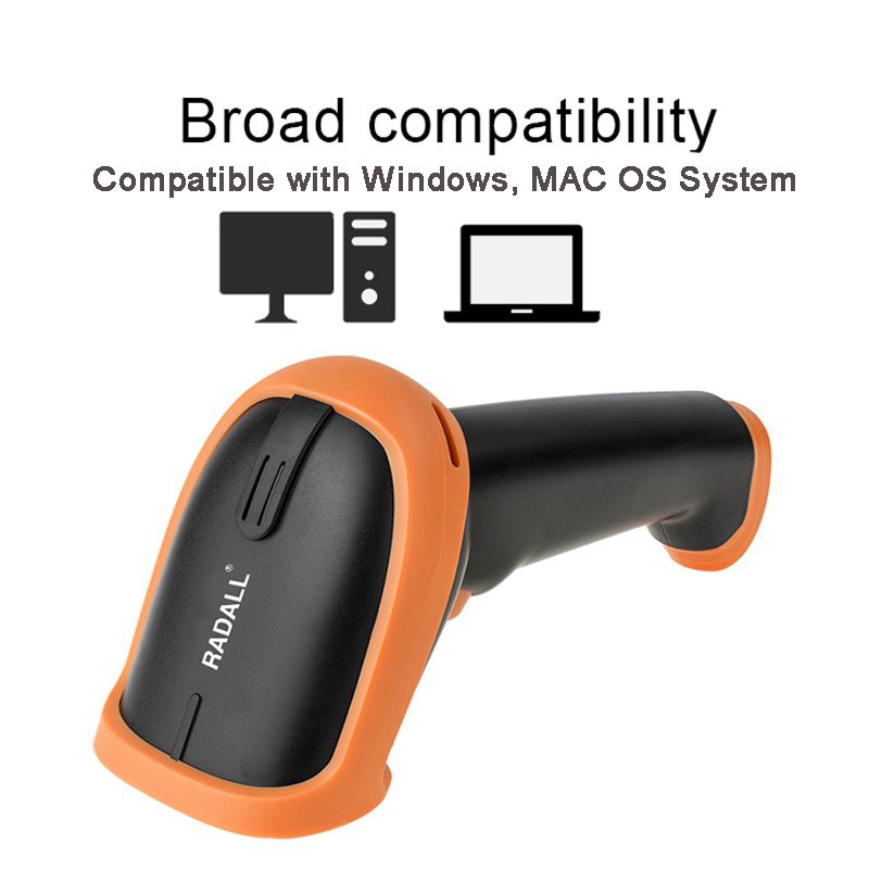 Wireless Barcode Scanner 2.4G CCD Bar Code Reader handheld ...