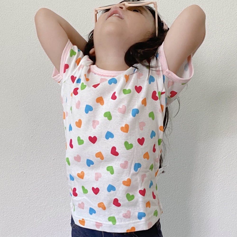 Tu Sens Bon เสื้อยืดแขนสั้นสำหรับเด็กผู้หญิง 1ถึง3 ขวบ มี5ไซส์ 6ลาย ...