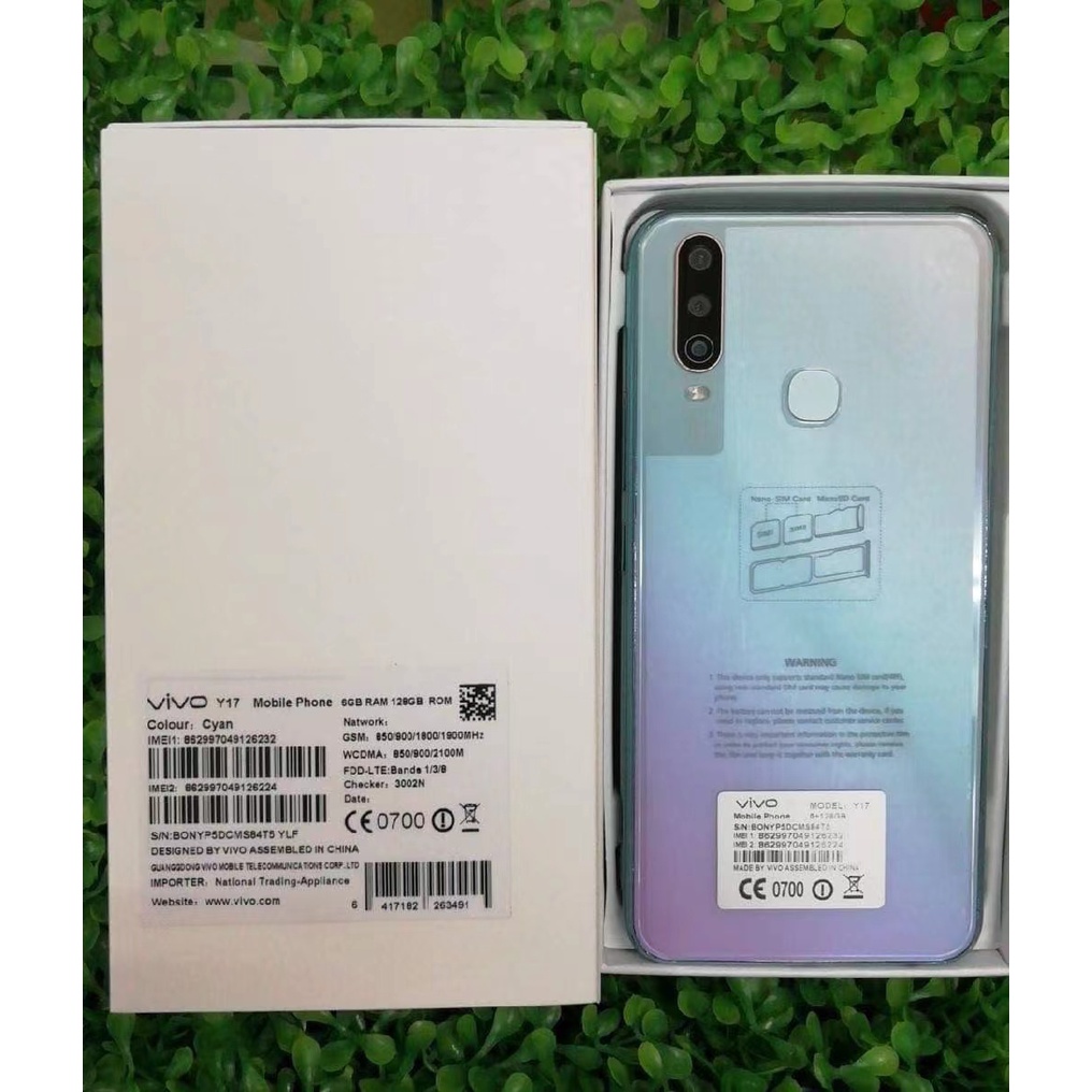 โทรศัพท์ มือถือ พร้อมจัดส่ง Vivo Y17 Ram 6GB Rom 128GB Android 8.1 หน้าจอ HD 6.35 นิ้ว รับประกัน ...