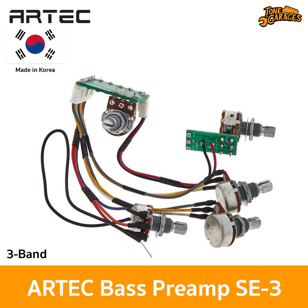 ARTEC SE-3 3-Band EQ Bass Preamp เบสพรีแอมป์ Made in Korea | Shopee ...